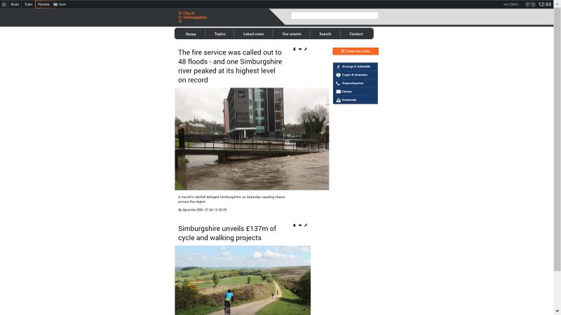 XVR - the simulation centre